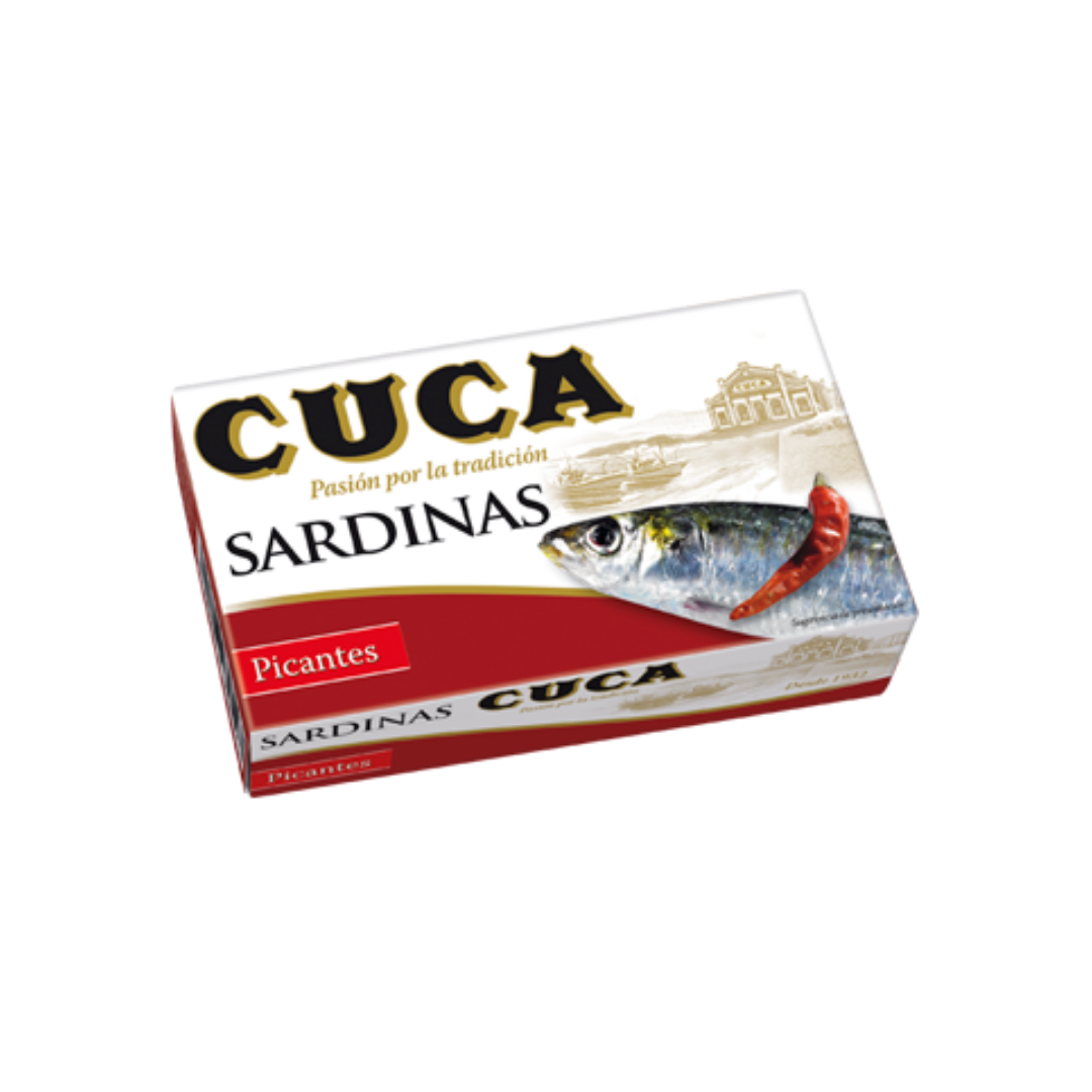 CUCA CONSERVAS Sardines Picantes (Hot) Sauce 125g